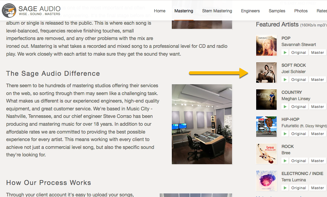 Beispiel: Sage Audio – Tontechnik